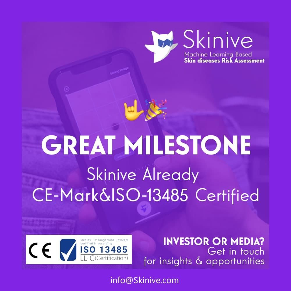 Skinive has been CE Marked as a medical device - Online consultation AI ...